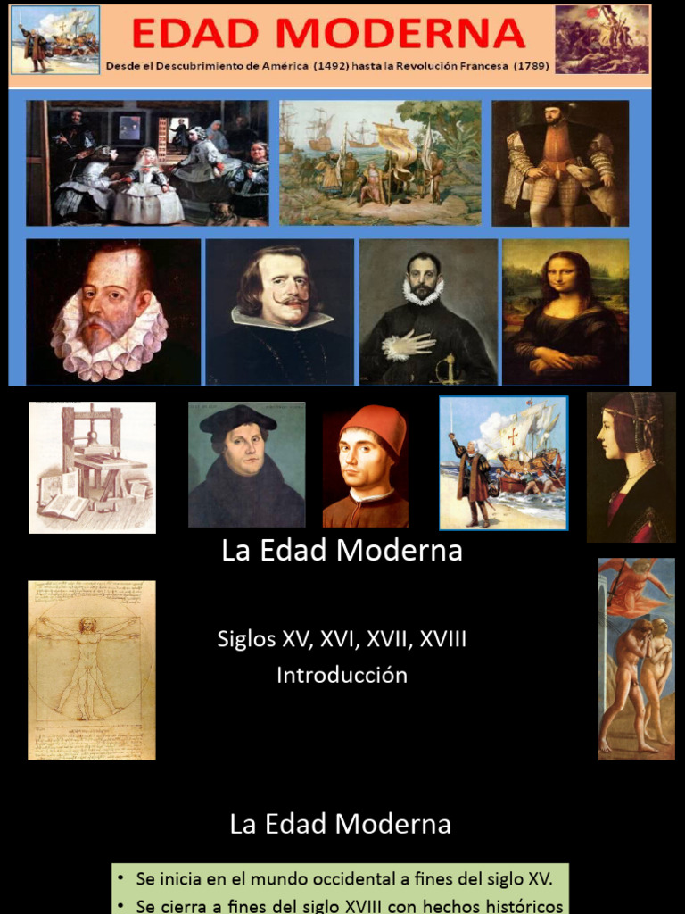 Síntesis de La Época Moderna | PDF | Período moderno temprano | Edades ...