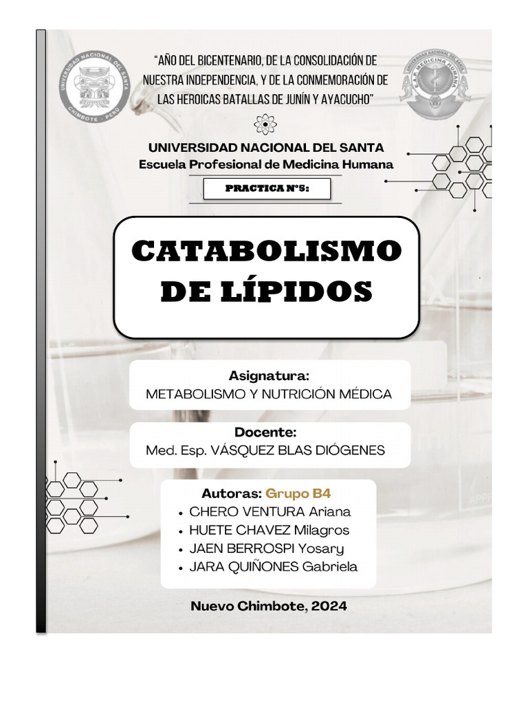 Practica Catabolismo De Lipidos Pdf Trifosfato De Adenosina Ciclo