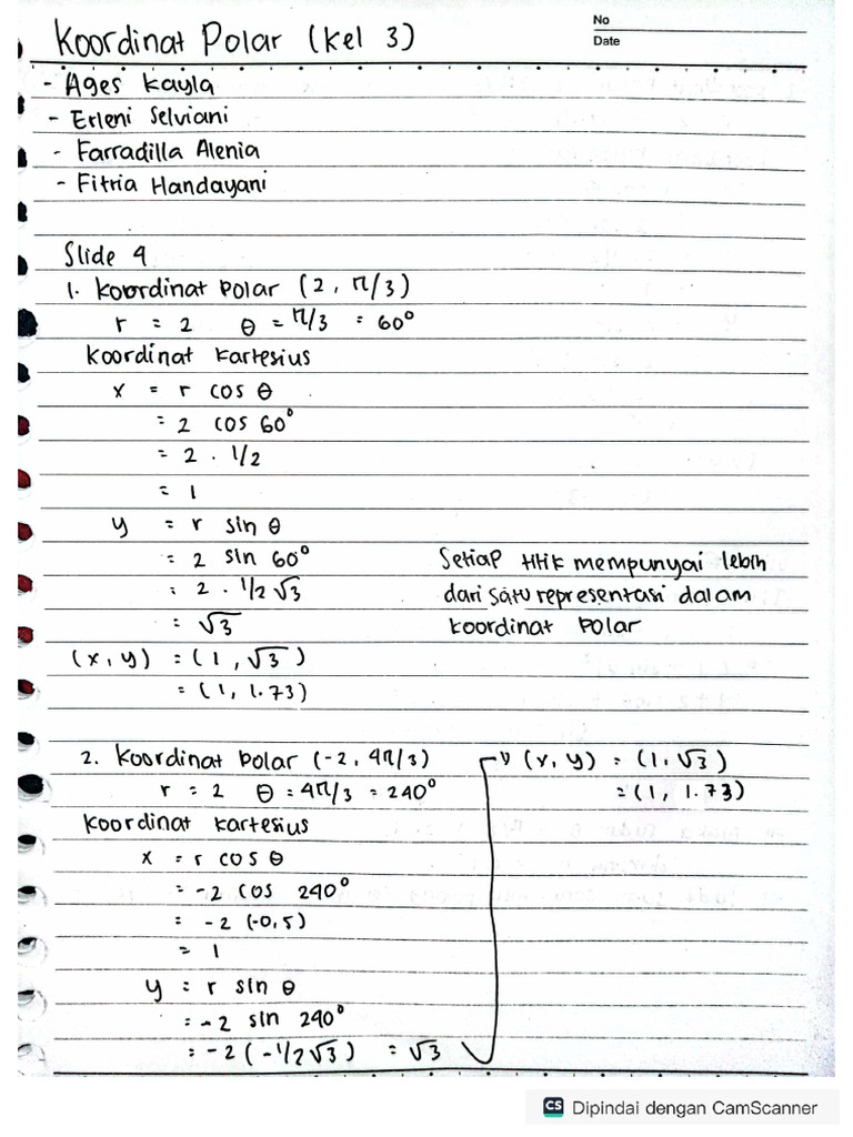 Kelompok 3 - Koordinat Polar | PDF
