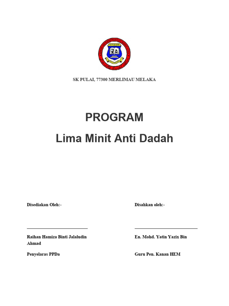5 Minit Anti Dadah | PDF