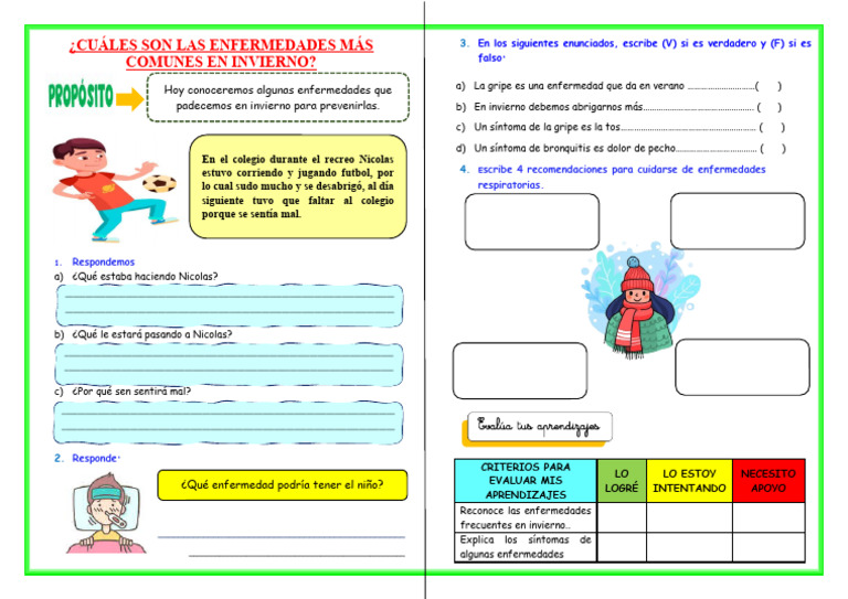 Ficha CT Enfermedades Mas Comunes en Invierno | PDF | Influenza ... Ficha CT Enfermedades Mas Comunes en Invierno | PDF | Influenza ...