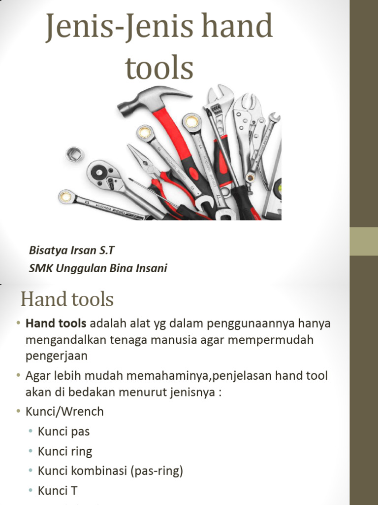 Jenis-Jenis Hand Tools | PDF