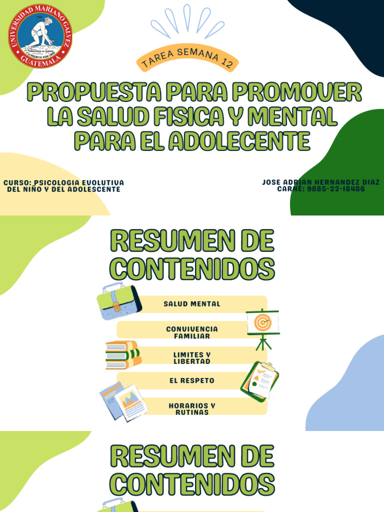 Salud Integral Adolescente | PDF | Adolescencia | Salud mental