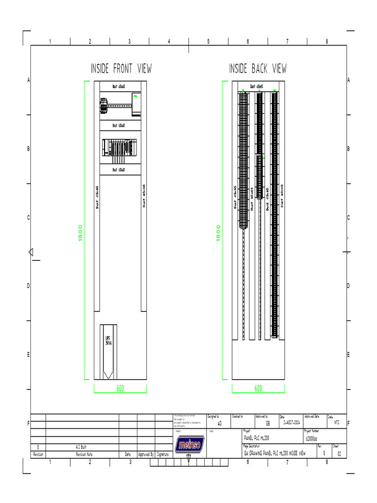 GA Drawing Panel PLC ML200-Model.pdf Sheet 02 | PDF | Computing