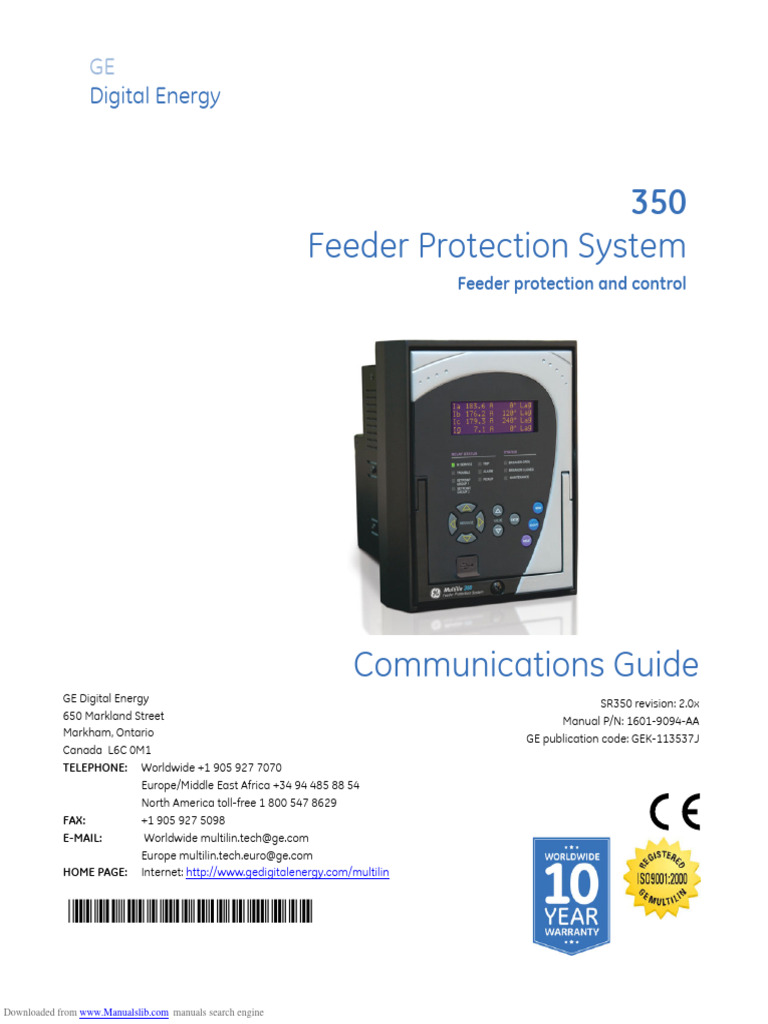Feeder Protection System: Digital Energy | PDF | Information And ...