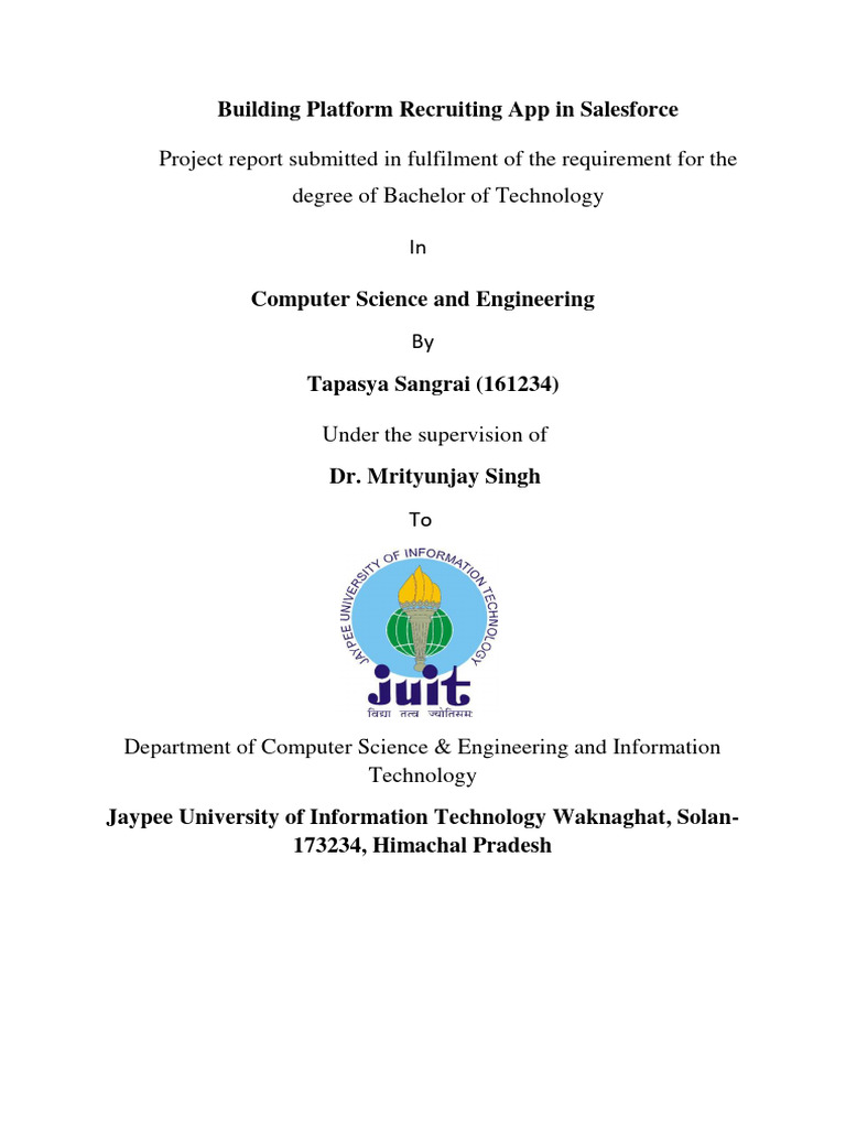 Salesforce Recruiting App Development | PDF | Cloud Computing ...