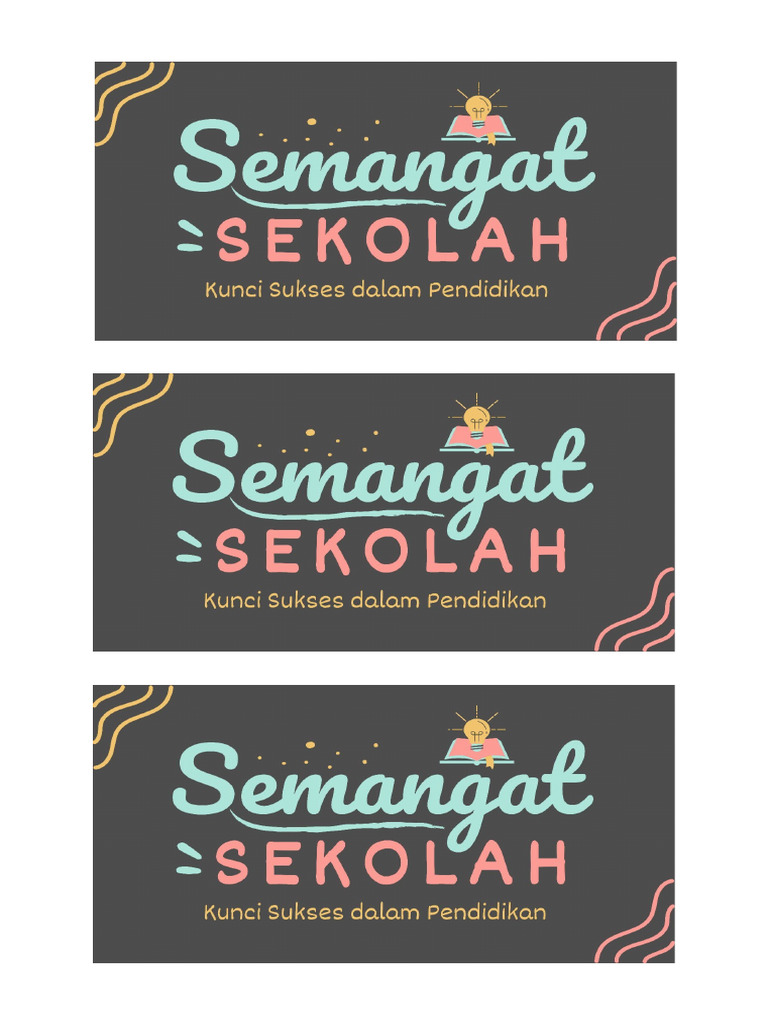 Ayo Semangat Sekolah | PDF
