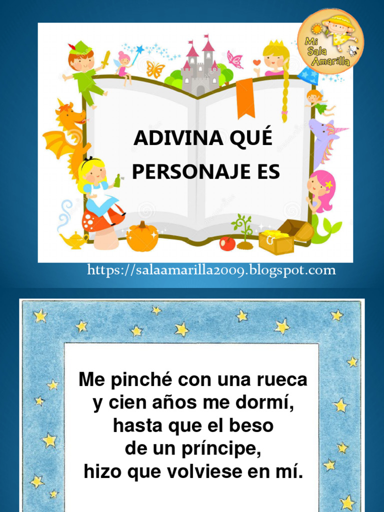 Adivinanzas de Personajes de Cuentos | PDF