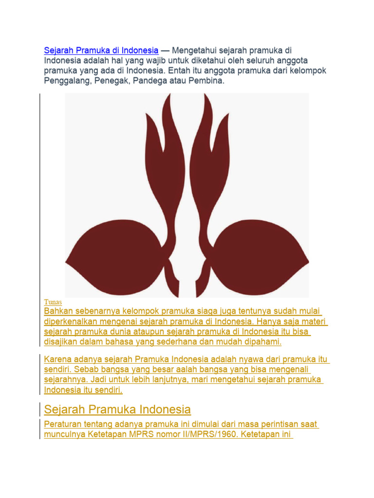 Sejarah Pramuka Di Indonesia Pdf Politik