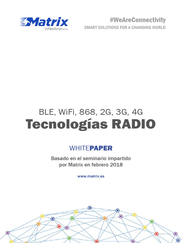 Whitepaper Tecnologias RADIO | PDF | Internet de las Cosas | Wifi