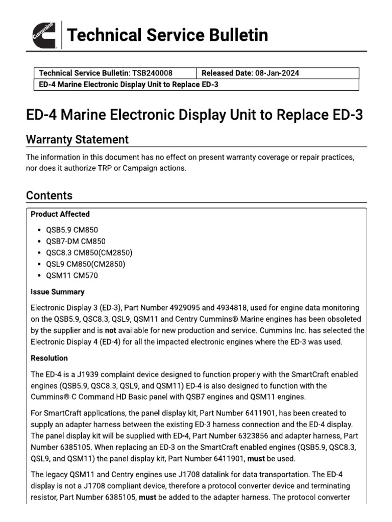 ED4 Replace ED3 | PDF