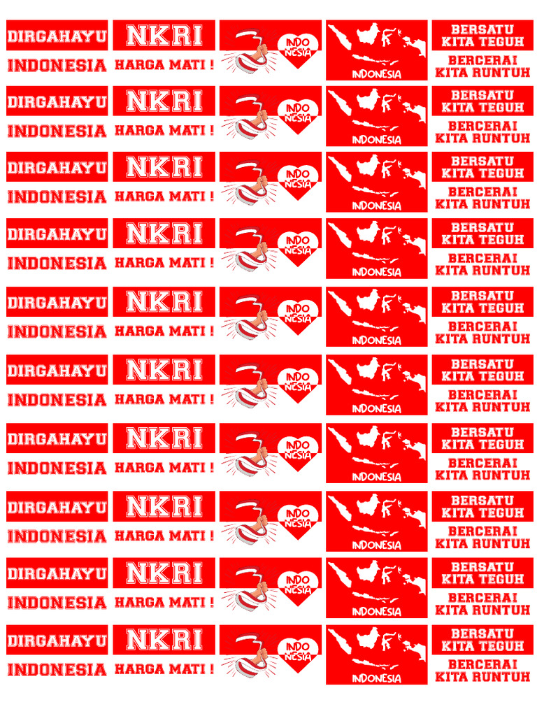 Sticker Pipi Agustusan 2 | PDF