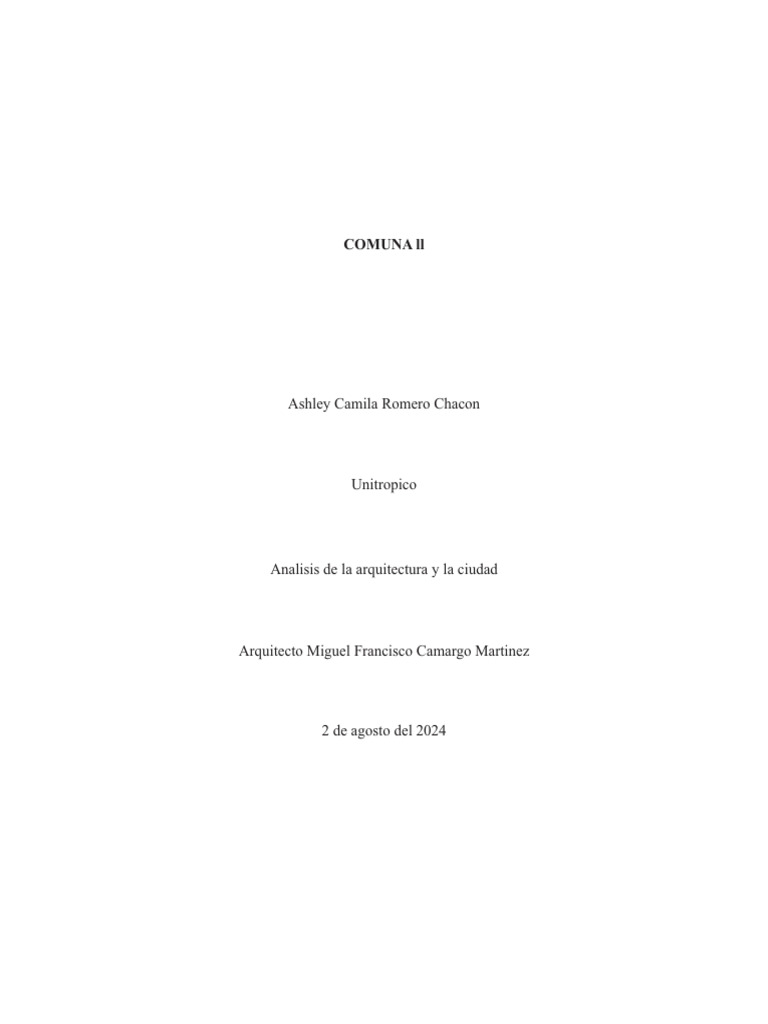 COMUNA 2 Yopal | PDF