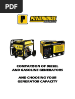 Diesel Generator Fuel Consumption Chart in Litres | PDF | Diesel Engine ...