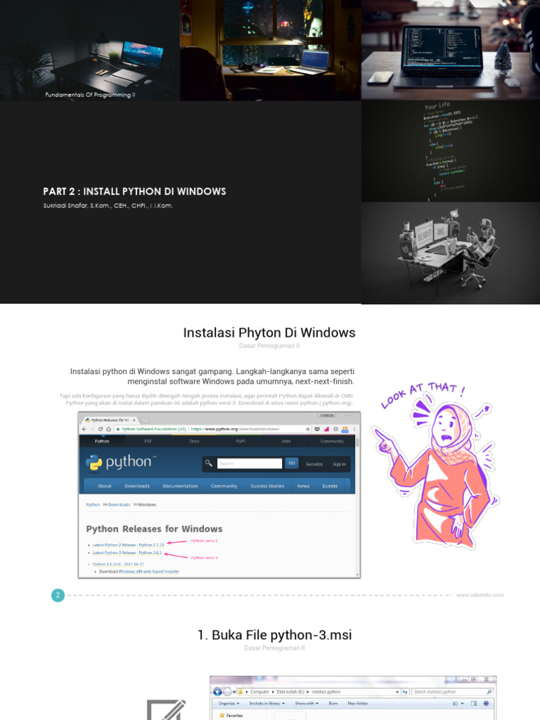 FOP II Part 2 Install Phyton Di Windows | PDF