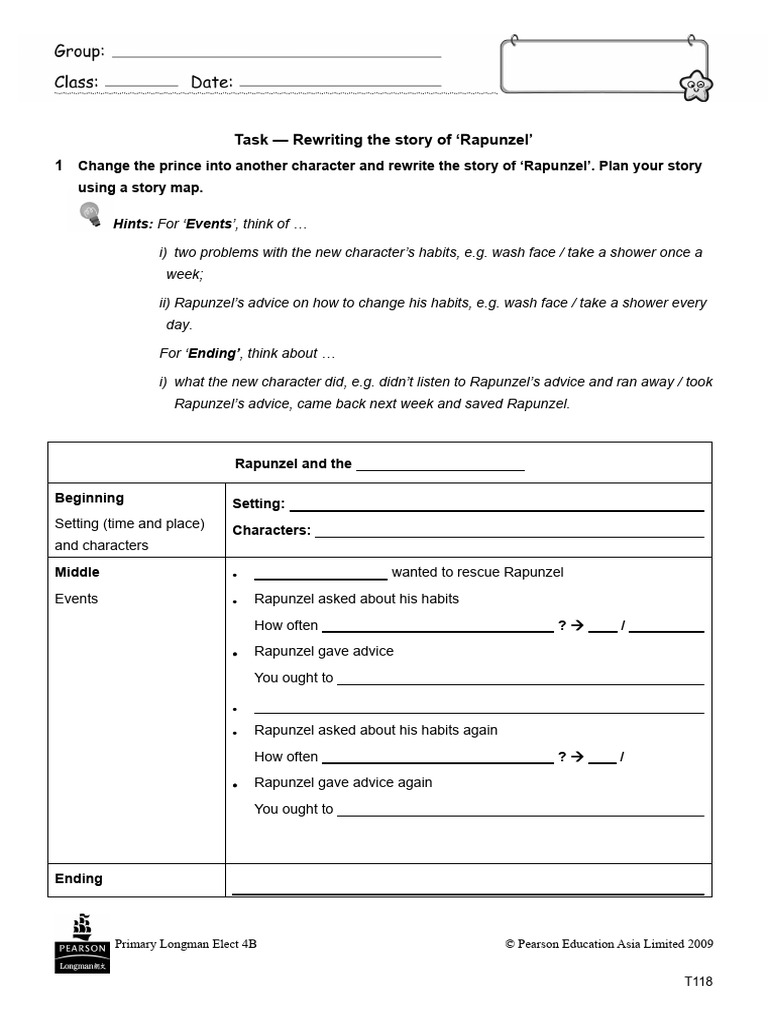 Creative Rapunzel Rewrite Task | PDF | Rapunzel | Grammar