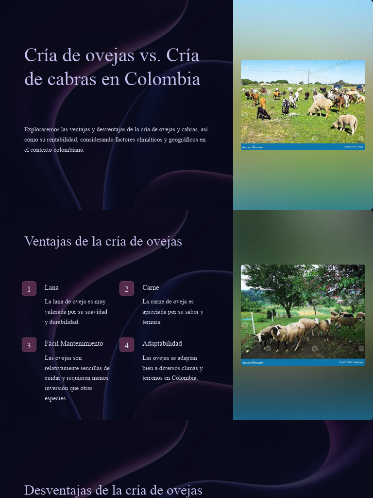 Cría de Ovejas vs. Cabras en Colombia | PDF | Oveja | Cabra