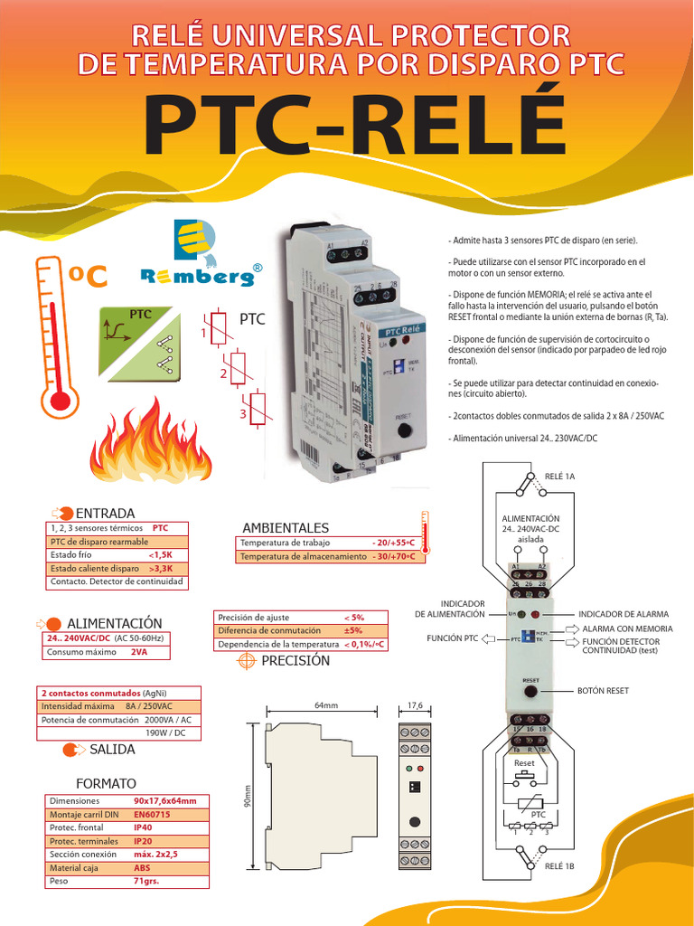 PTC-RELE | PDF | Relé | Equipo eléctrico