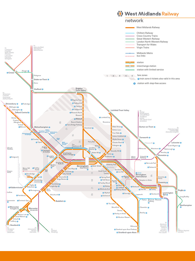 WMR Regional Map | PDF | England | Rail Transport