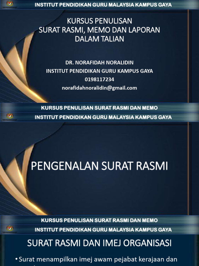 Penulisan Surat Rasmi | PDF