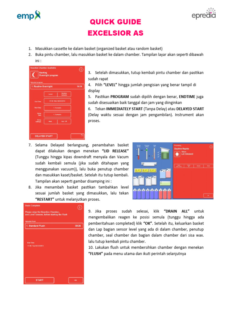 Panduan Cepat Penggunaan Excelsior | PDF