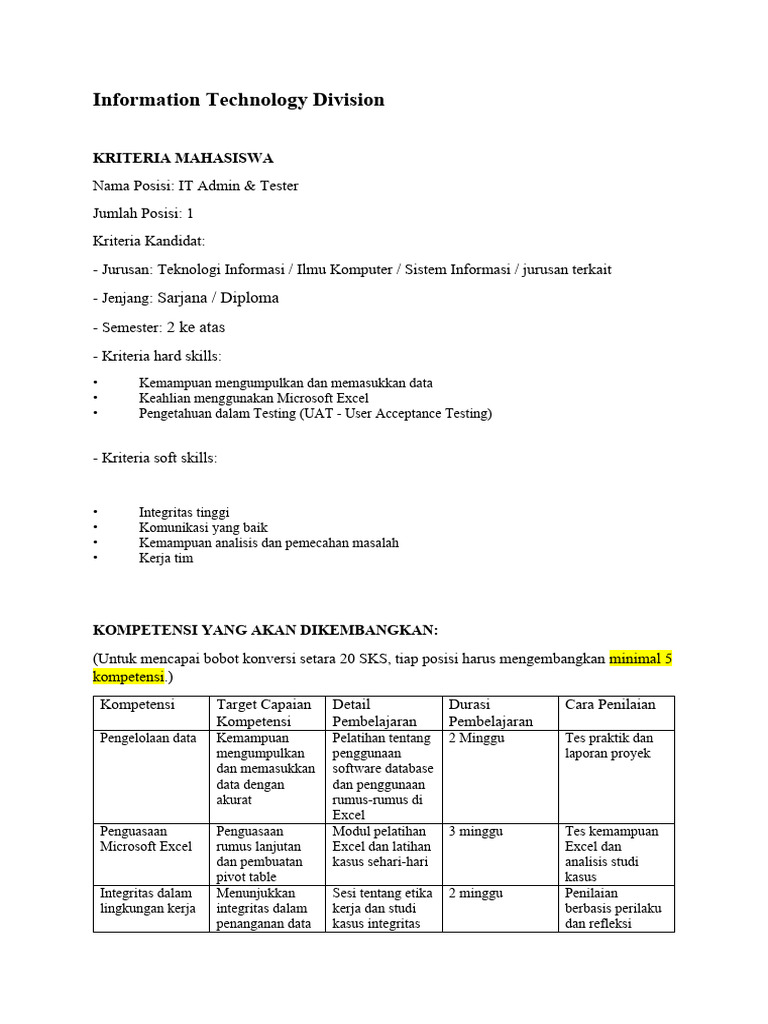 Msib Itd - It Admin | PDF