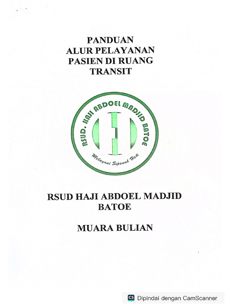 Panduan Alur Pelayanan Pasien Di Ruangan 1 Pdf