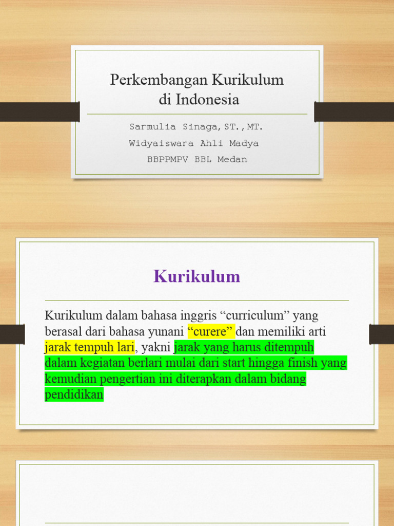 Perkembangan Kurikulum | PDF | Karier & Perkembangan | Pengembangan Diri