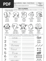 Números en inglés del 1 al 20 | PDF