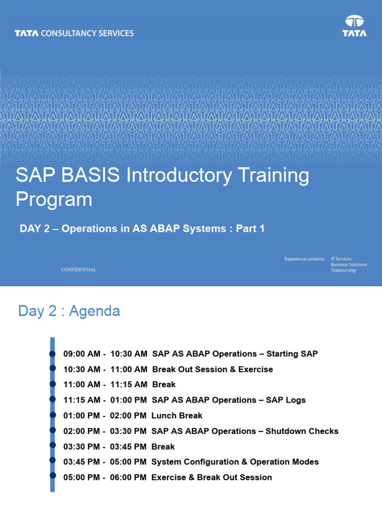 SAP AS ABAP Operations Training | PDF | Operating System | Command Line Interface
