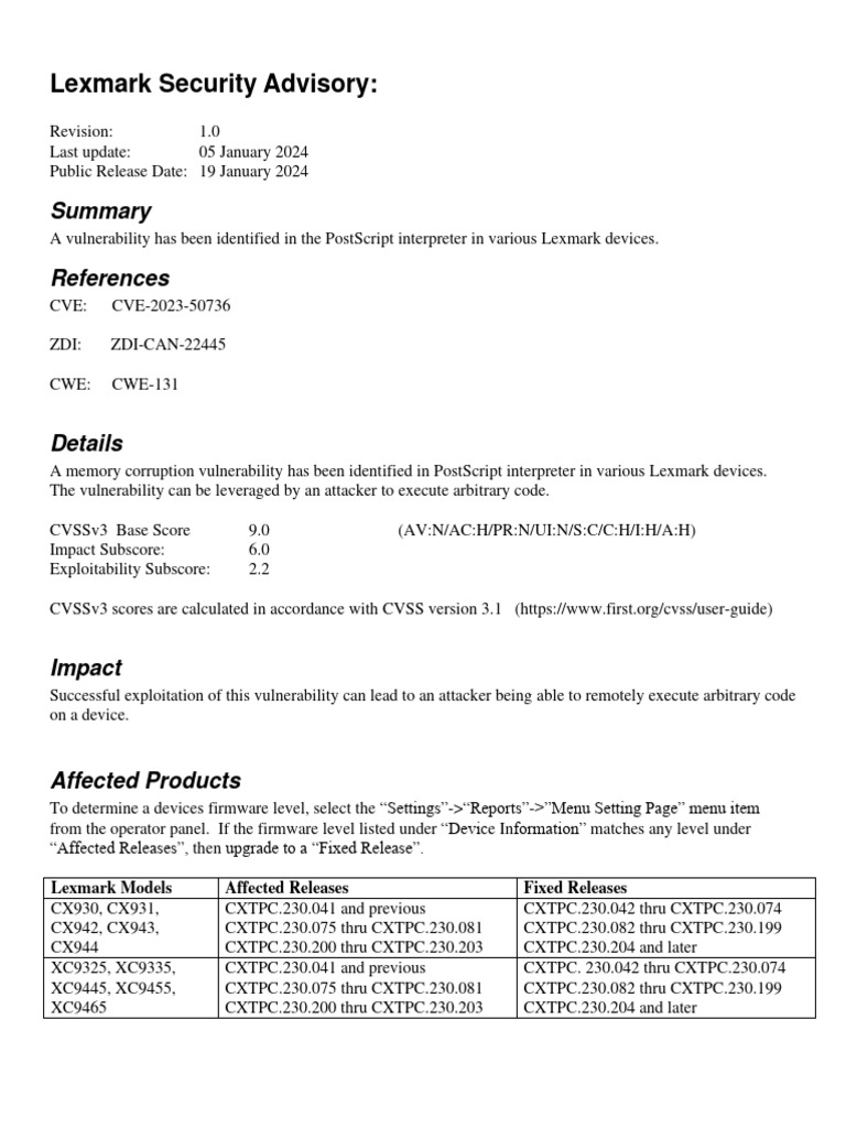Cve 2023 50736 | PDF | Computing | Cyberspace