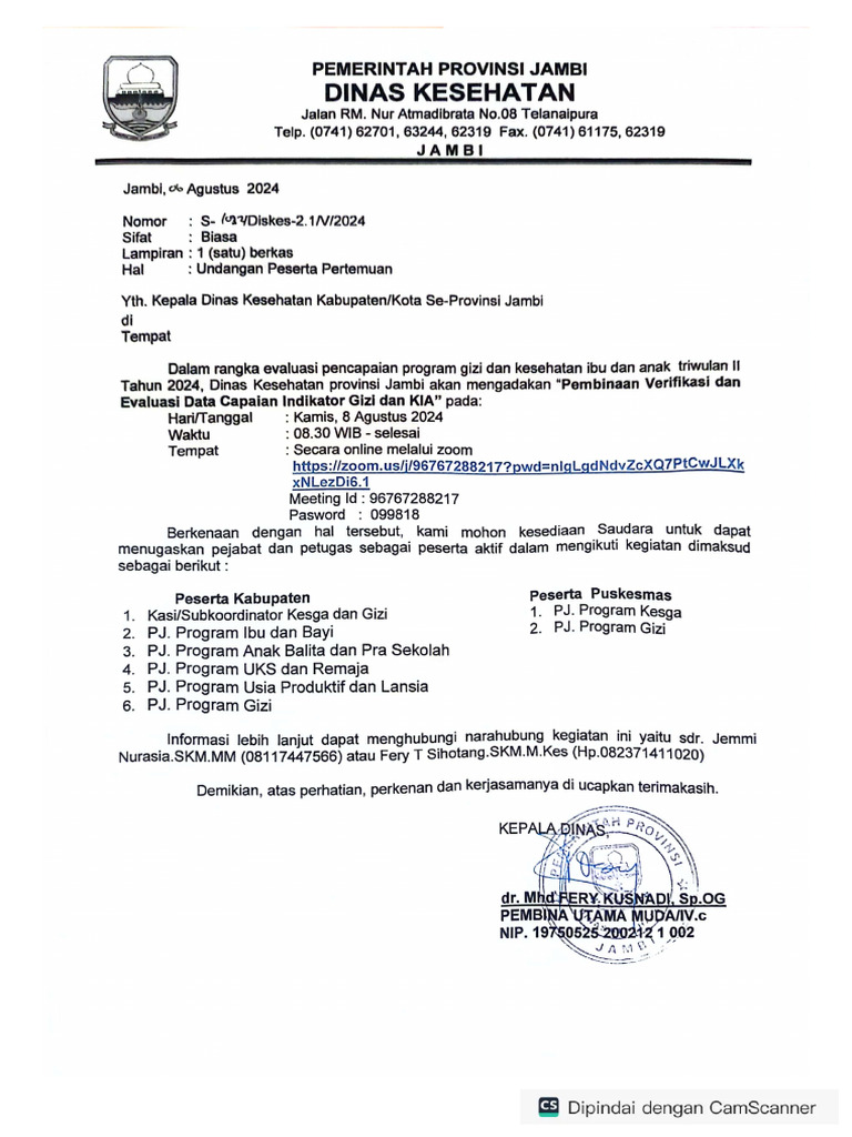 Pertemuaan Pembinaan Verifikasi Dan Evaluasi Data Capaian Indikator ...