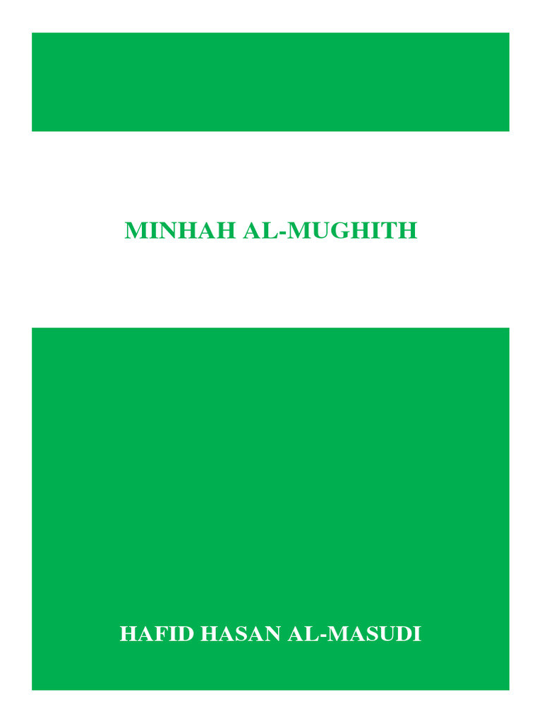 Minhah Al Mughith Hafid Hasan Al Masudi in Indonesian PDF | PDF