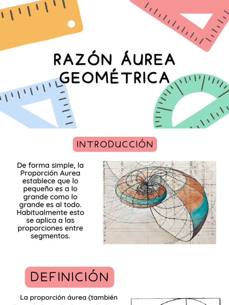 Razón de Aurea Geometrica | PDF | Triángulo | Rectángulo