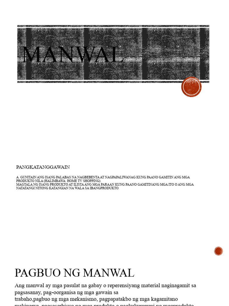 MANWAL | PDF