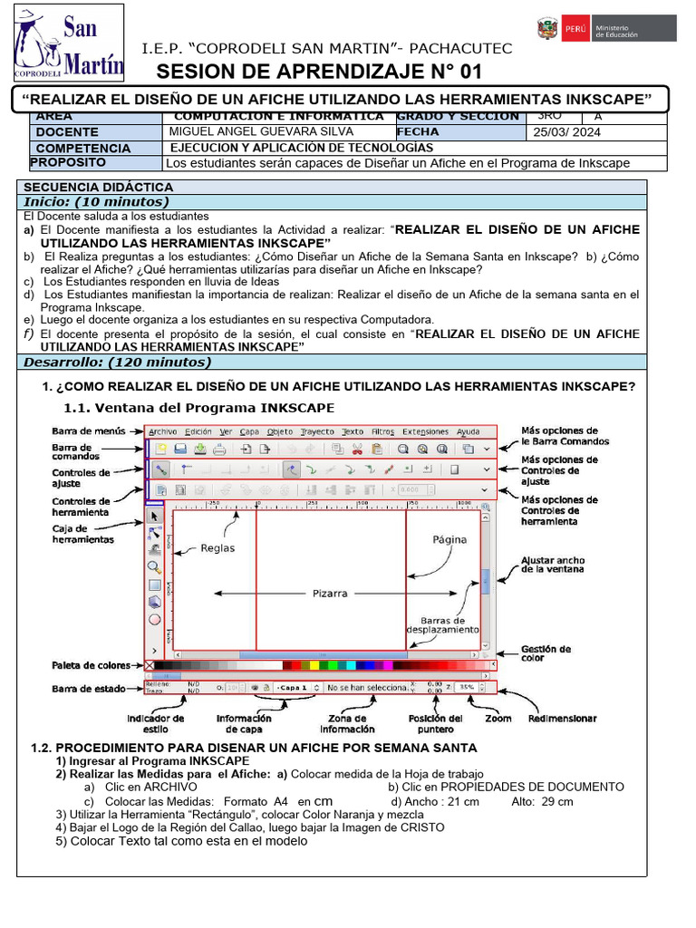 Actividad de Aprendizaje Ept Computacion 3ro Coprodeli SM 2024 Clase 1 | PDF | Informática