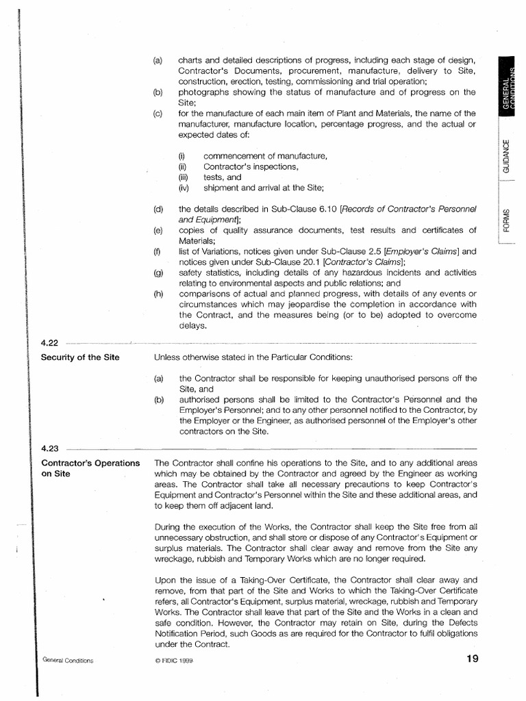 FIDIC YELLOW 04 General Conditions | PDF