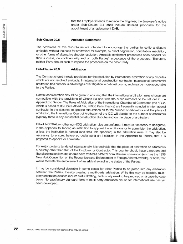 Fidic Yellow 11 Guidance | PDF