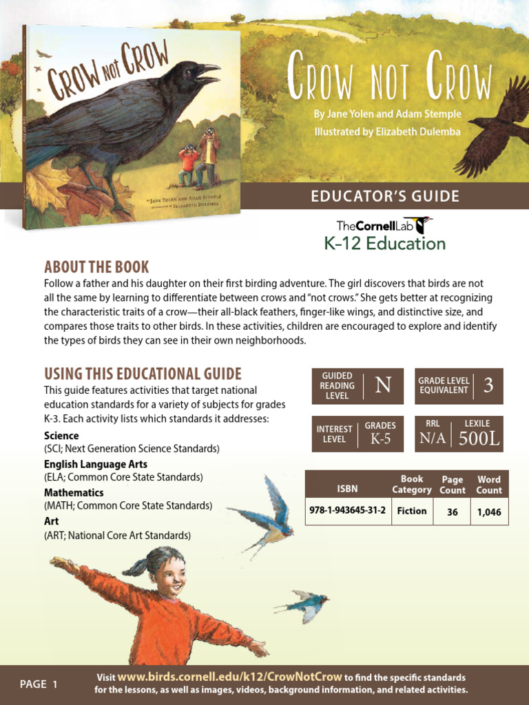Crow Identification for Young Learners | PDF | Birds | Sound