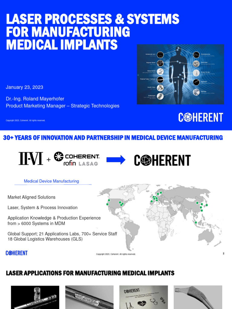 Roland Mayerhofer Coherent | PDF | Laser | Welding