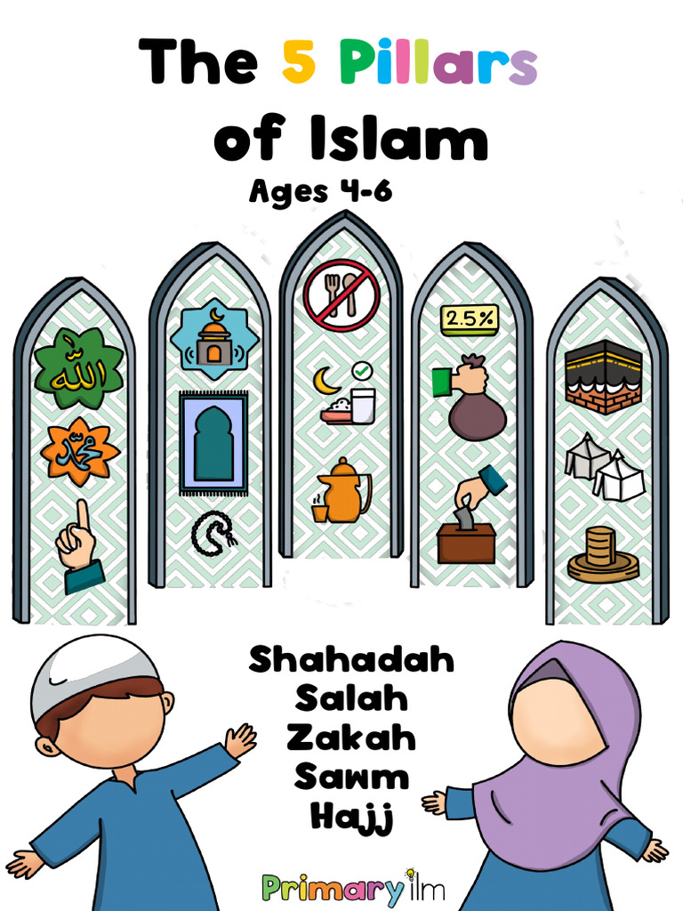 5 Pillars of Islam for Kids Worksheet | PDF
