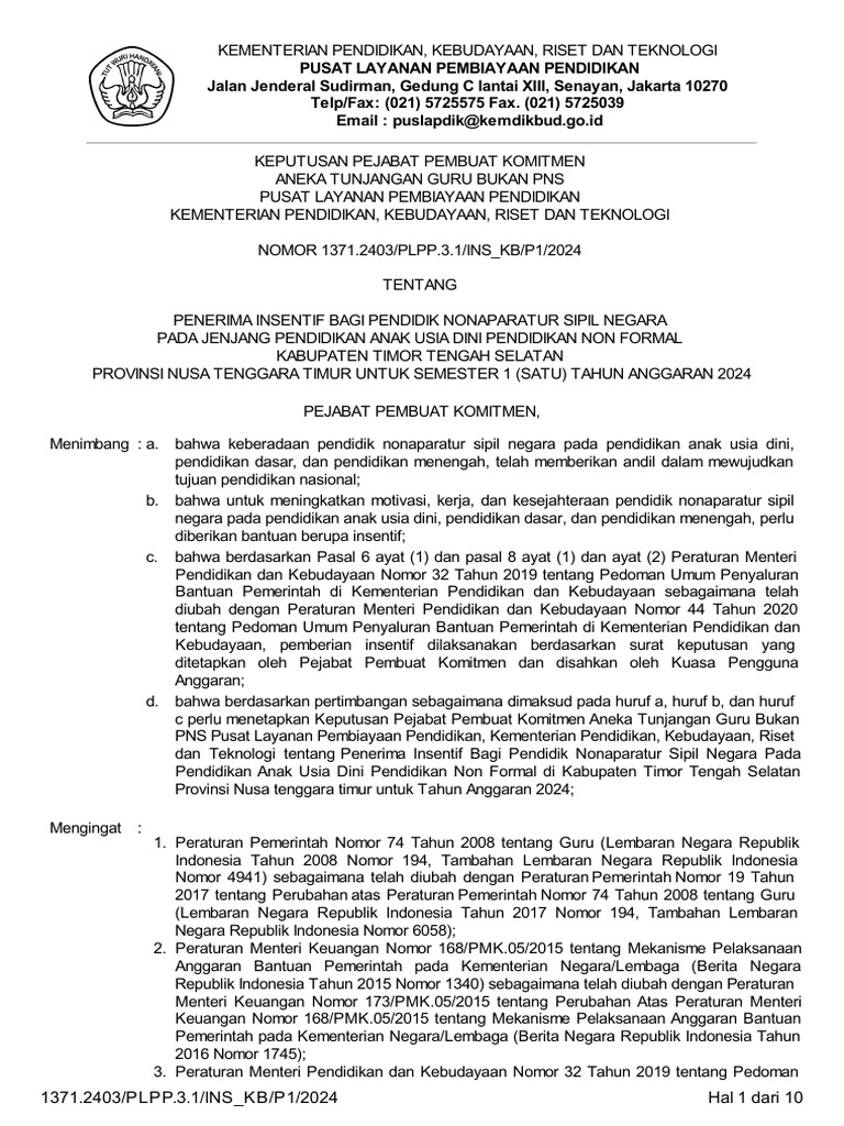 Antun-Ins KB-1371.2403 PLPP.3.1 Ins KB P1 2024 | PDF