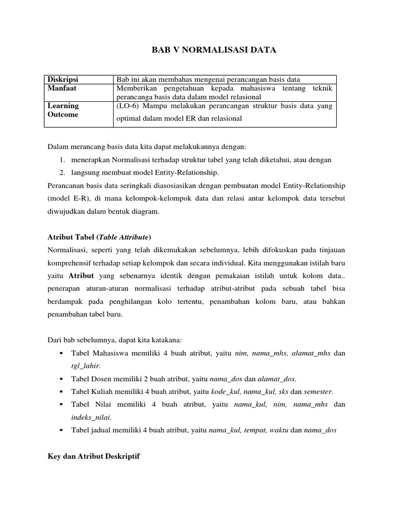 Panduan Normalisasi Data dan Desain Basis Data | PDF | Komputer