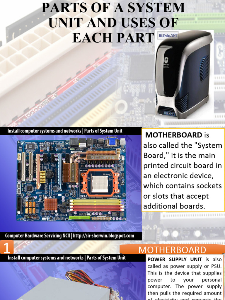 Parts of System Unit New | PDF | Network Interface Controller | Random ...