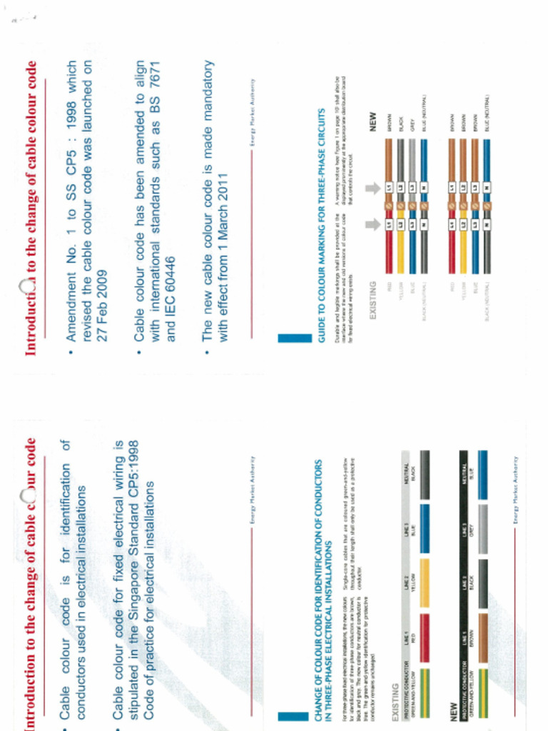 Introduction To The Change of Cable Color Code | PDF