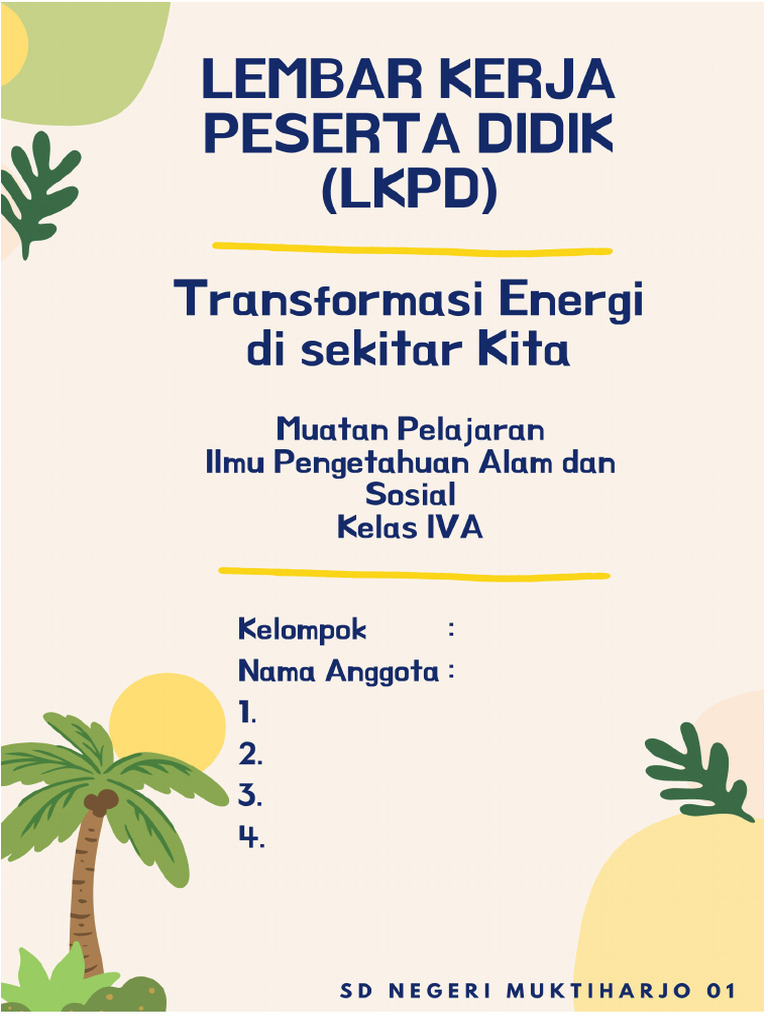 LKPD Transformasi Energi | PDF