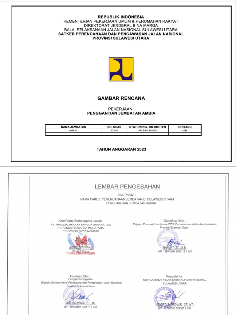 U Lelang Final DED JBT Ambia | PDF