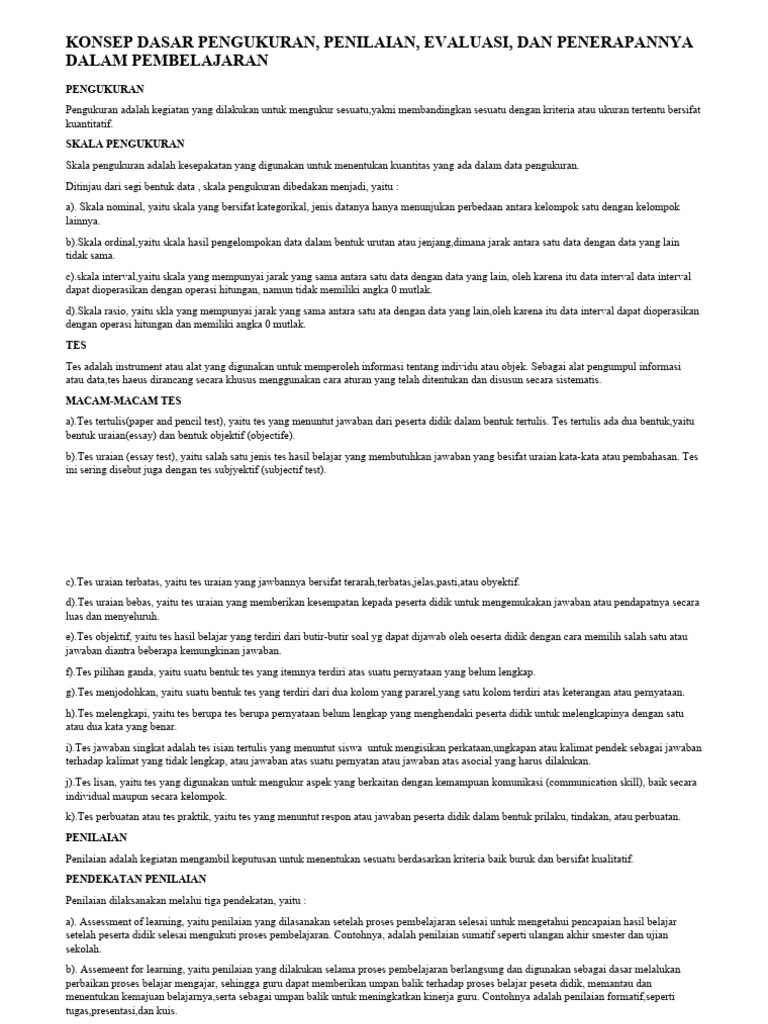 Resume KB 2 MODUL EVALUASI PEMBELAJARAN | PDF | Komputer