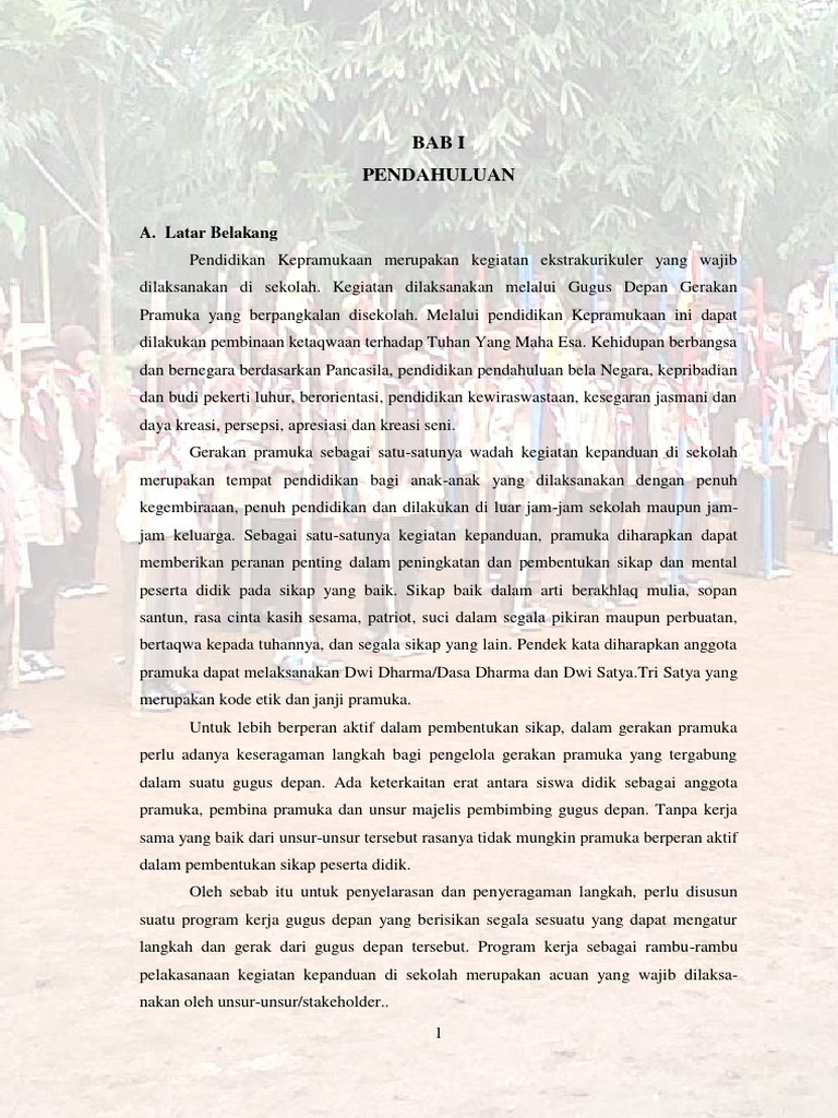 Program Kerja Pramuka SDN 5 Caringin | PDF | Karier & Perkembangan | Bisnis