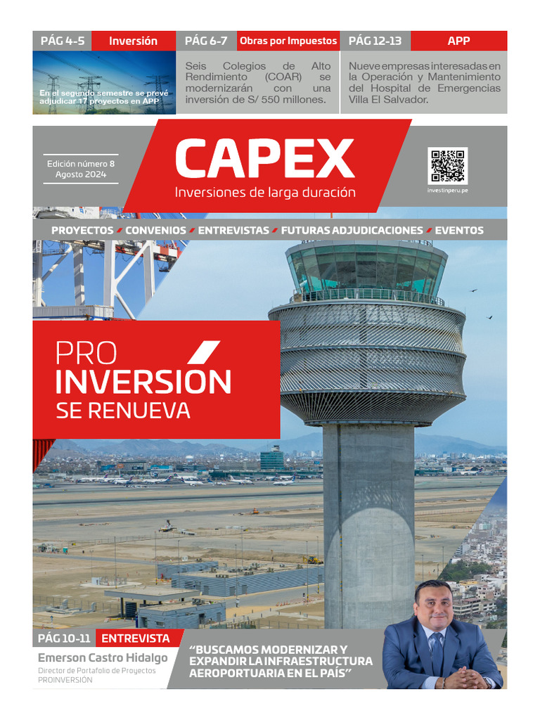 CAPEX - Edición Agosto | PDF | Perú | Asociación público-privada